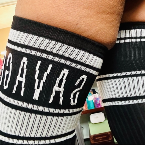 Savage X Fenty | Accessories | Savage X Fenty Black Caviar Thigh High ...